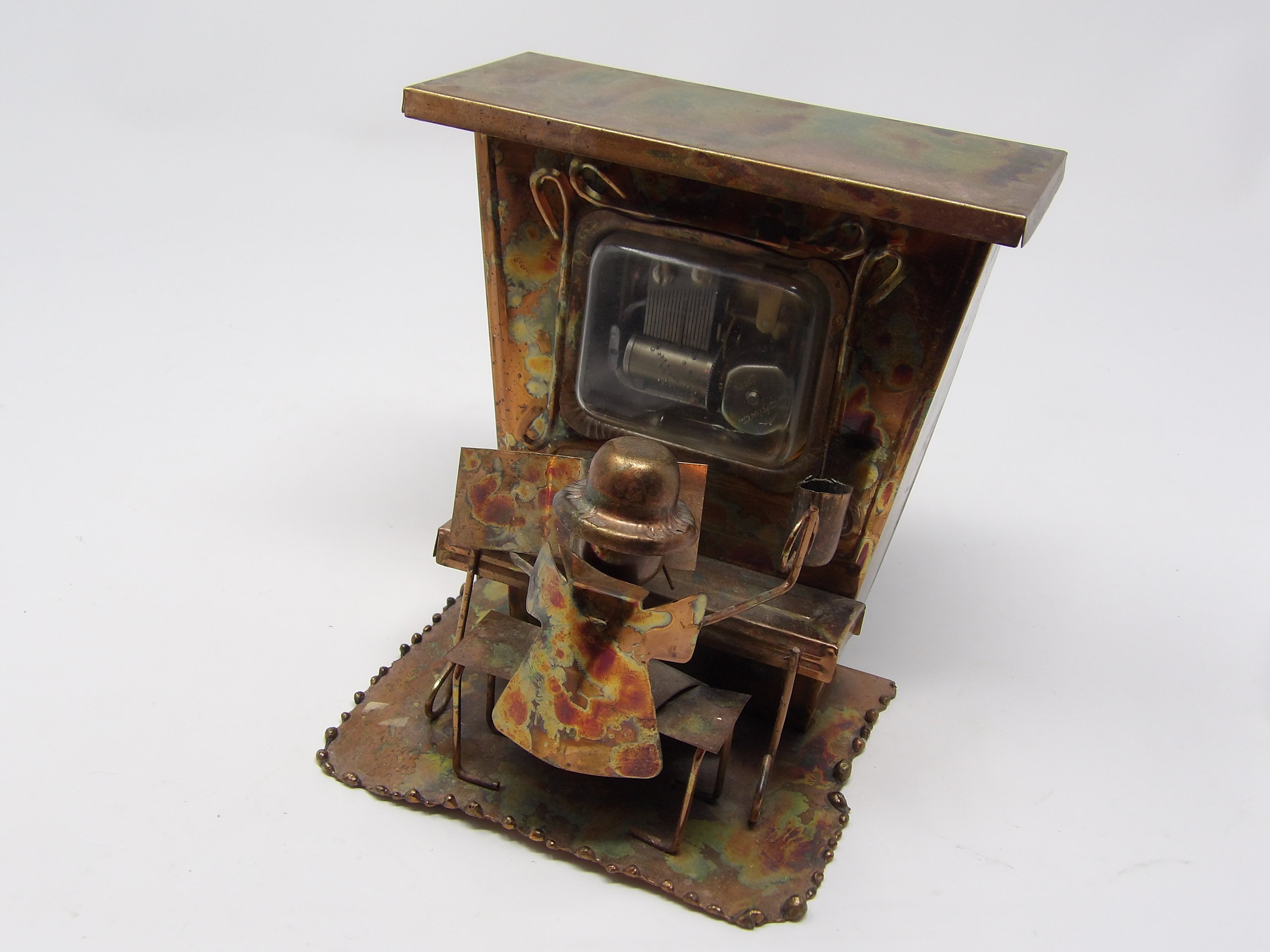 Brutalist Metal Saloon Bar Piano Player With Working Windup - Etsy