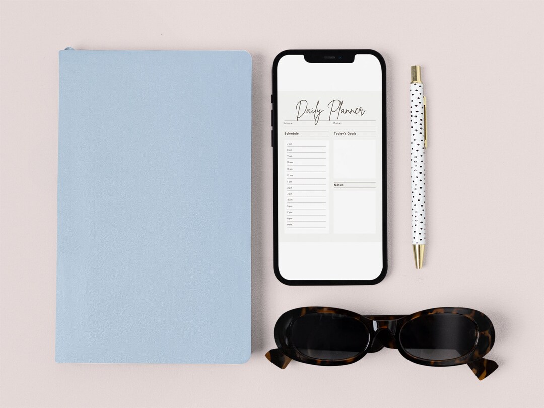 Minimalist Weekly Daily Planner Pad | Modern Design | Desk Planner ...