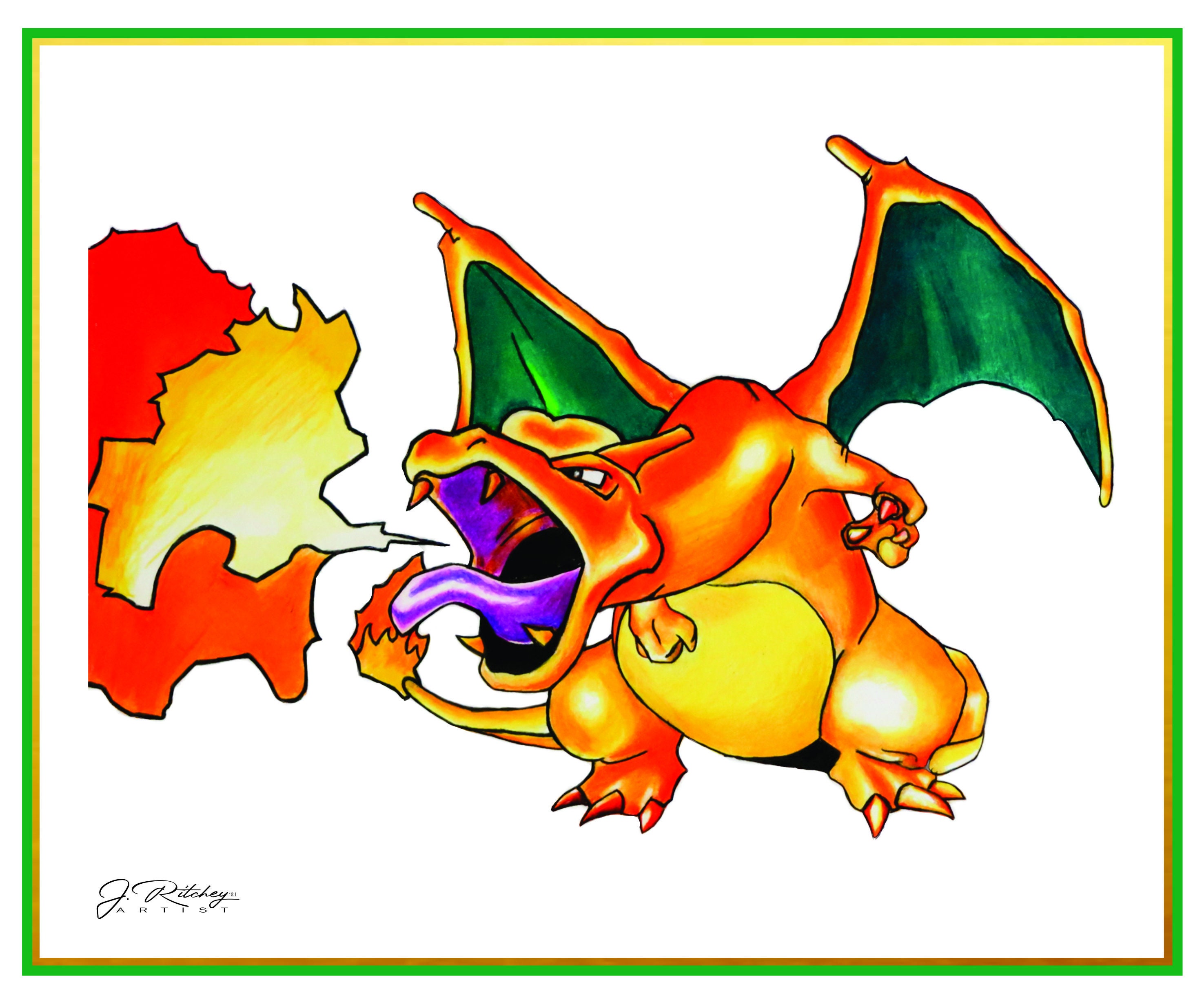 Charizard Flying Drawing