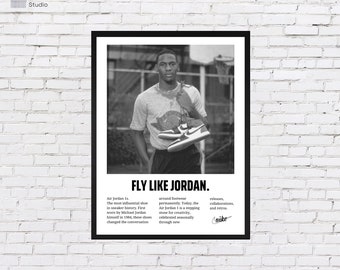 Jordan Retro Poster - Etsy