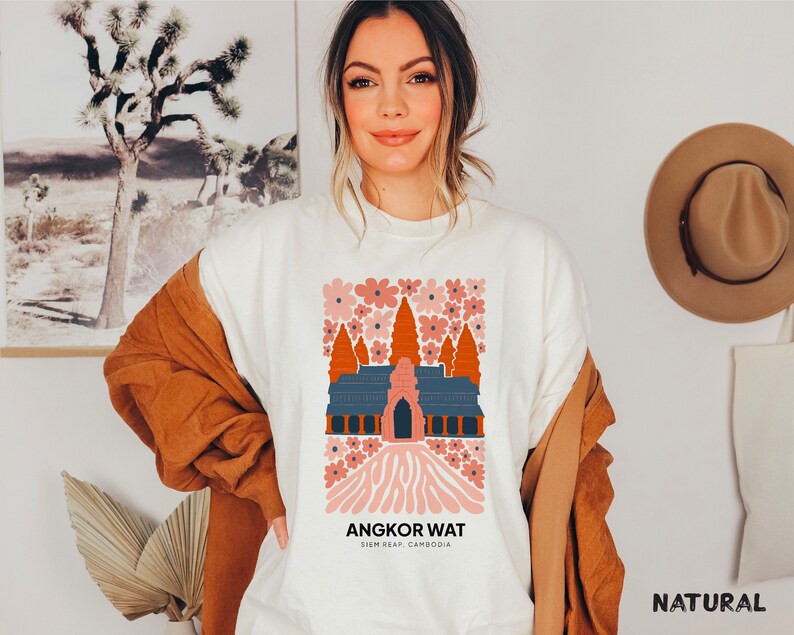 Angkor Wat T-shirt, Angkor Wat Shirt,angkor Wat Gift,cambodia Shirt ...