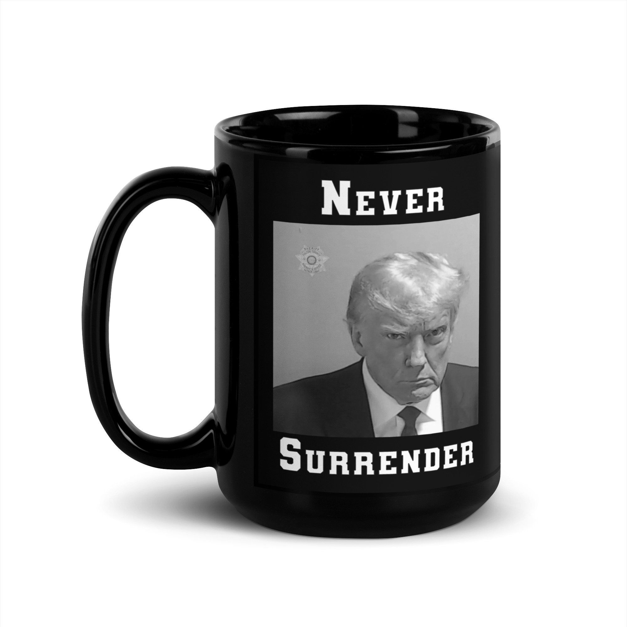 Trump Mugshot Coffee Cup– Never Surrender - Etsy