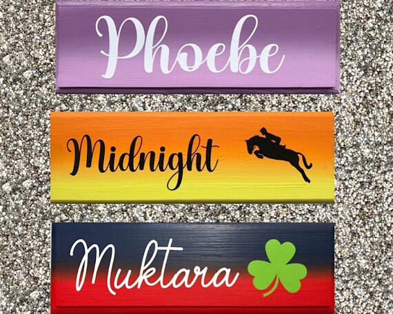 Stable Name Plaques Stable Name Plates Stable Name Signs - Etsy Finland
