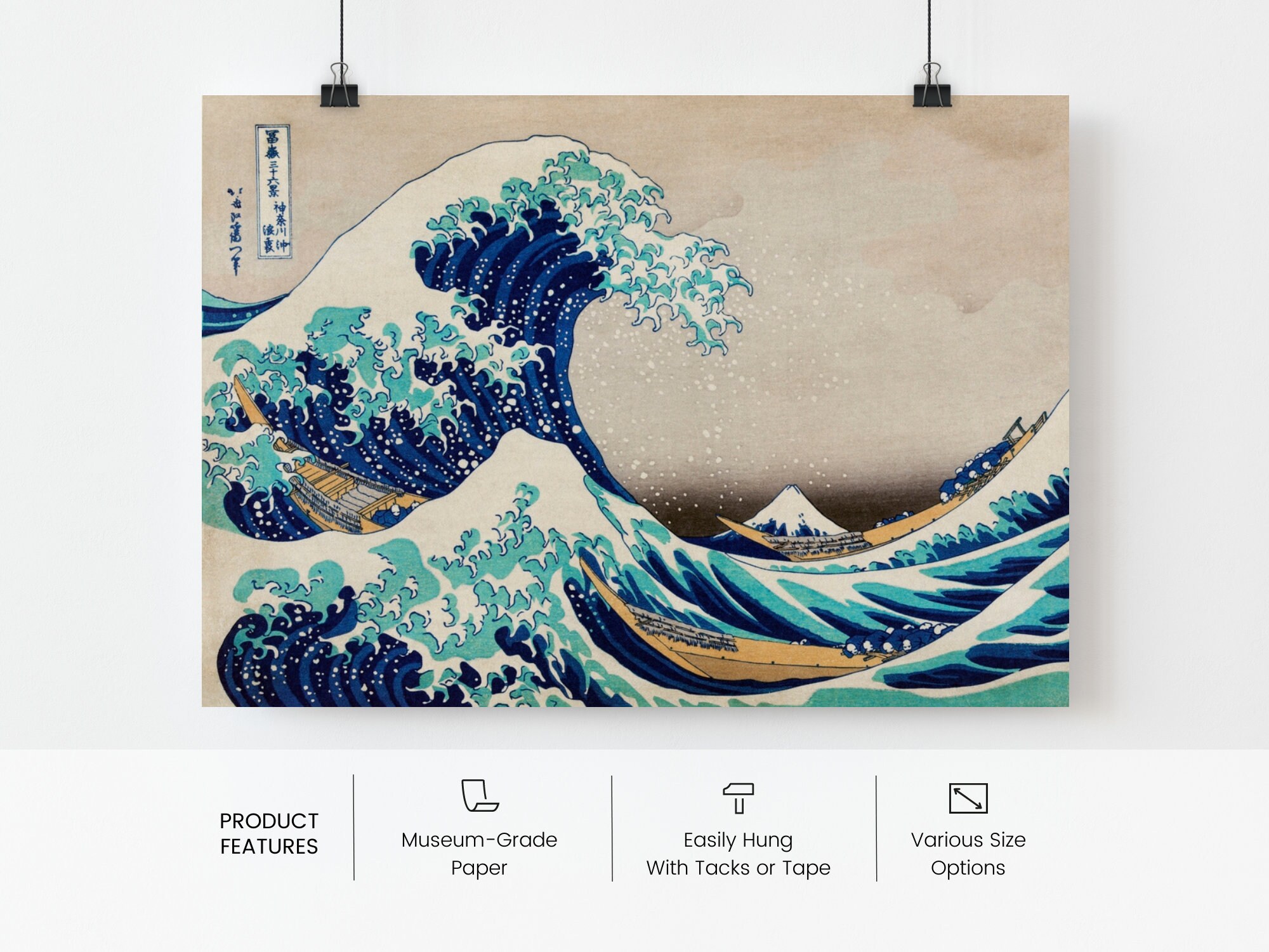 The Great Wave Katsushika Hokusai Katsushika Wave - Etsy