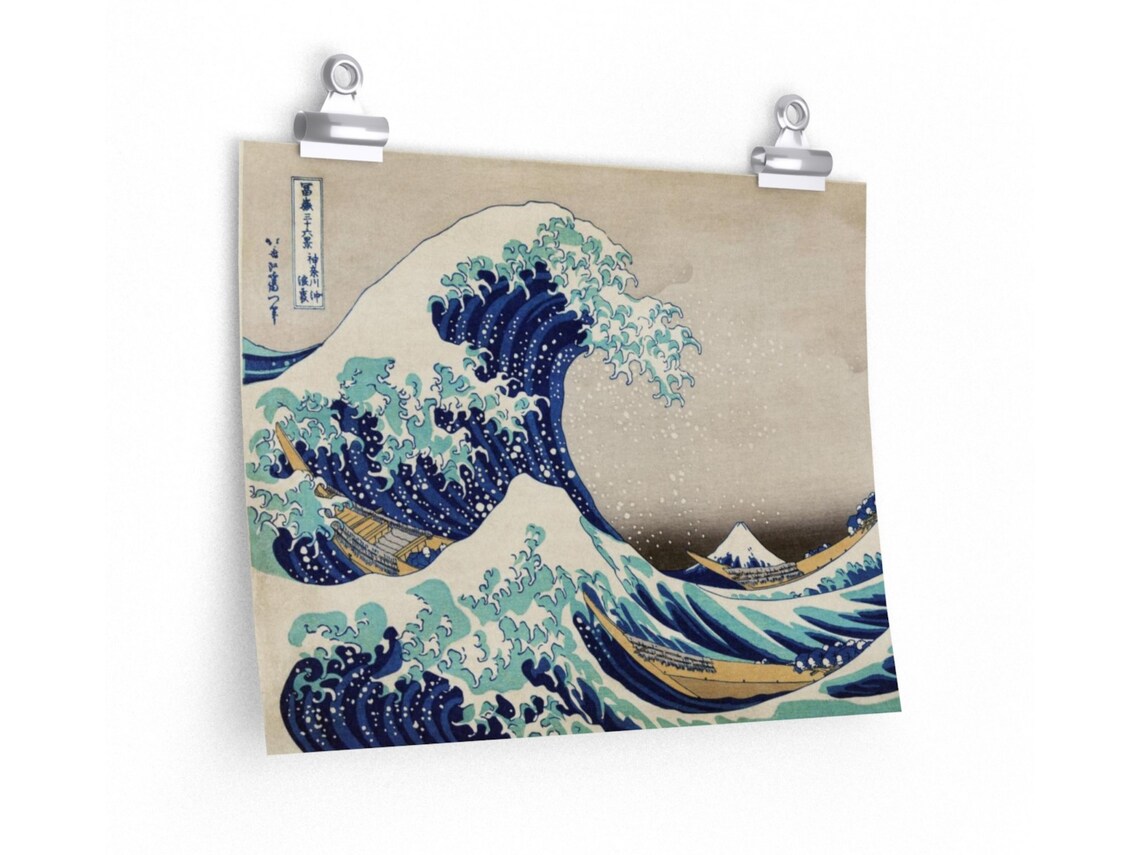 The Great Wave Katsushika Hokusai Katsushika Wave - Etsy