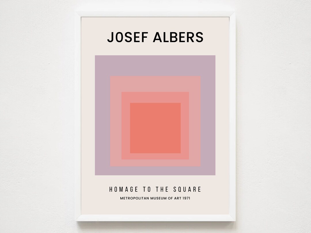 Josef Albers Poster | Bauhaus Exhibition Poster | Bauhaus Wall Art - Etsy
