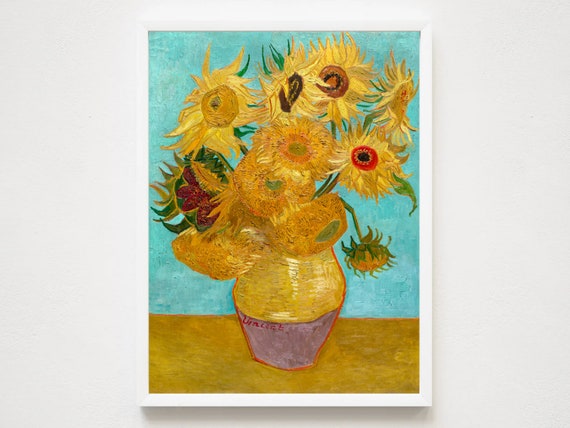 Van Gogh Sunflowers Van Gogh Wall Art Poster Van Gogh | Etsy