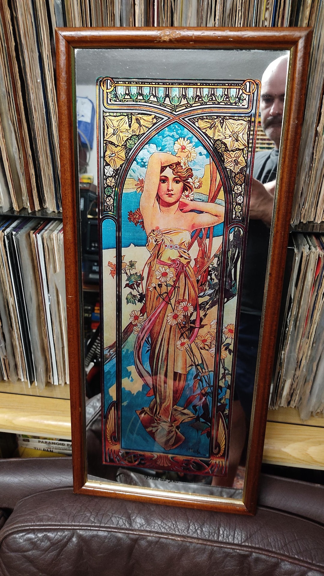 Alphonse Mucha eclat Du Jour Mirror Frame 70s Mirror - Etsy
