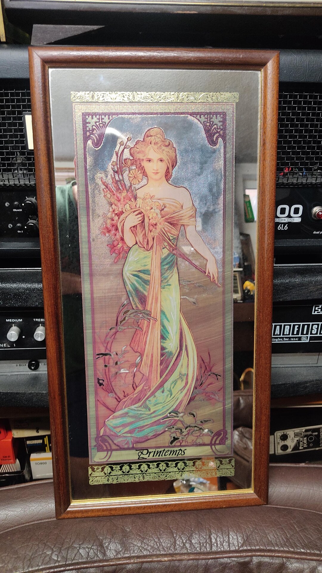 Alphonse Mucha "printemps" 70s Mirror Frame - Etsy