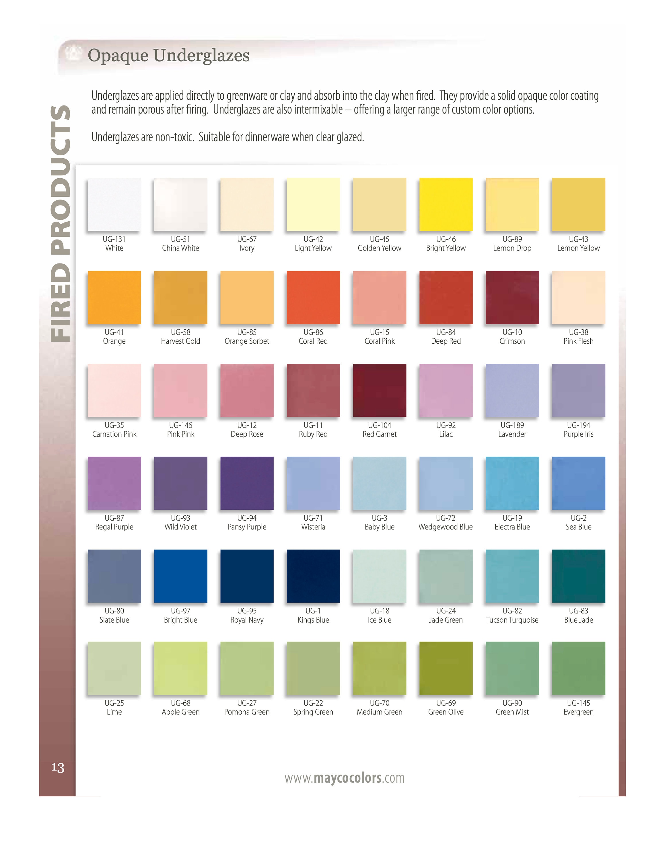 2oz Mayco Fundamentals Underglazes part 2 Ceramic Painting - Etsy