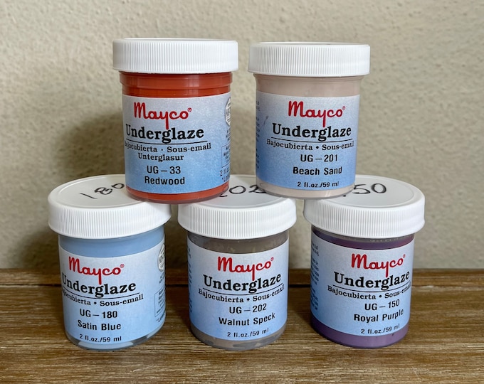 2oz Mayco Fundamentals Underglazes (part 2) - Ceramic Painting Supplies ...