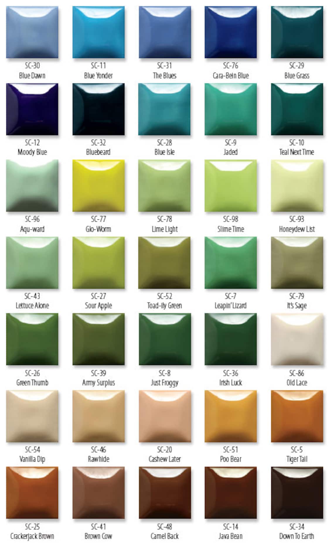 Mayco 16oz Stroke and Coat Glaze Cone 06-6 Glazes for - Etsy