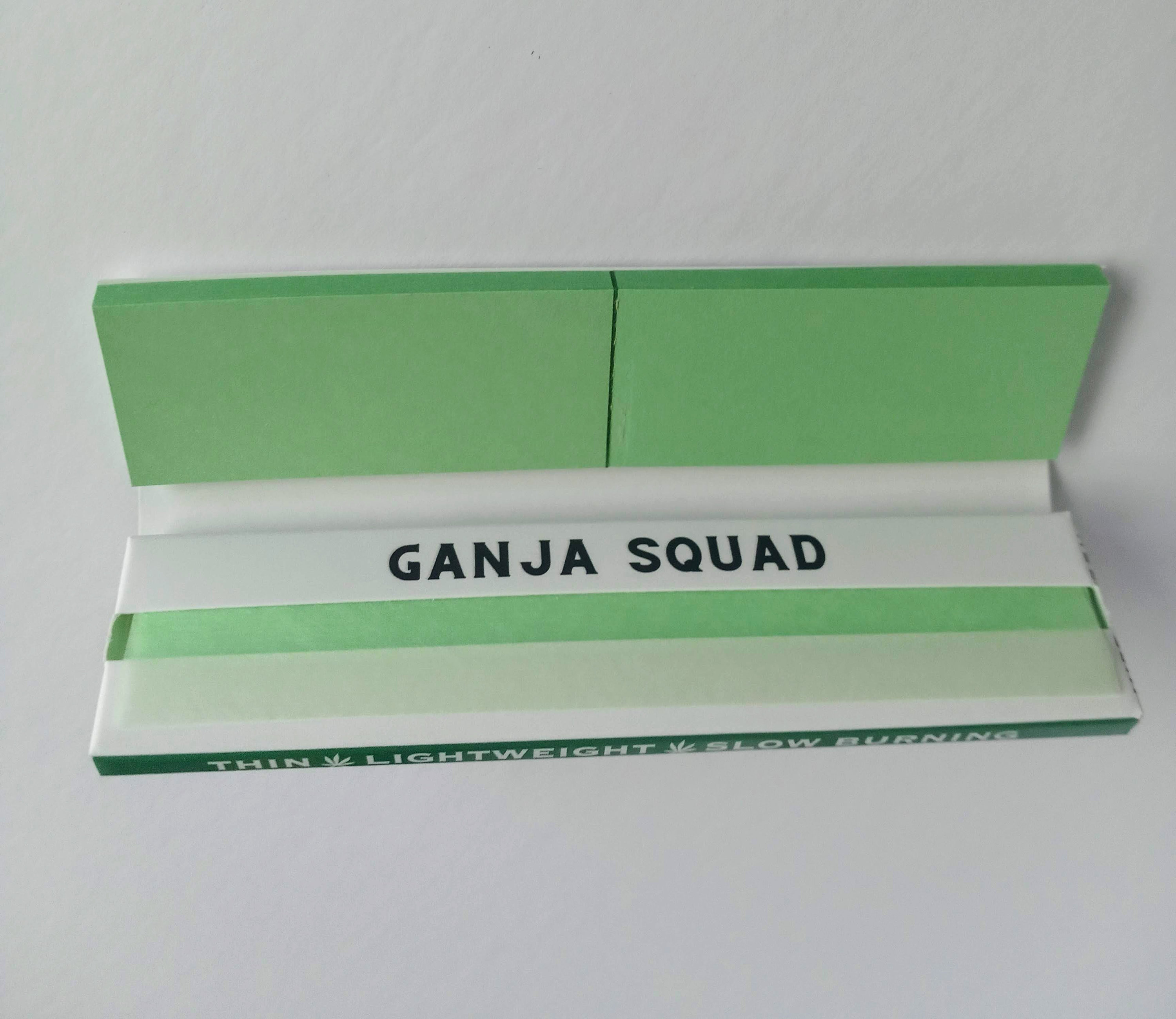 5 Piece Pokey Hickey Ganja Squad Green Colored Rolling Papers Pipe ...