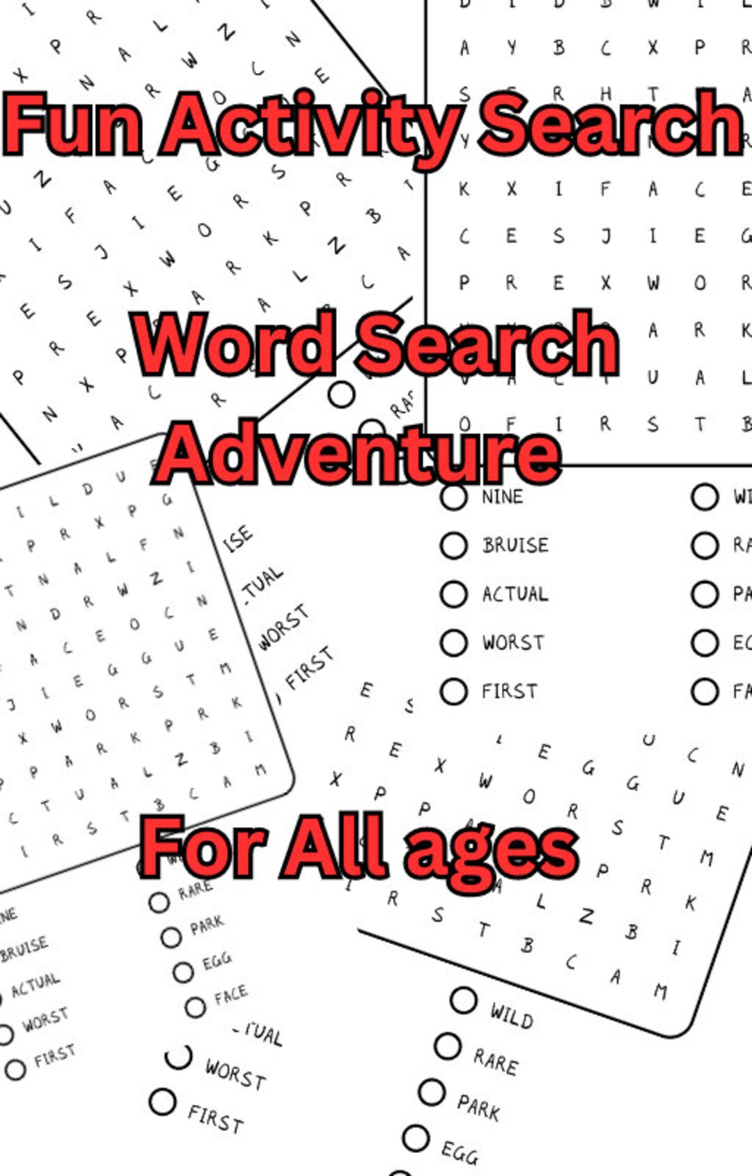 Young Explorer's Word Search Adventure: Entertaining Puzzle Activity - Etsy