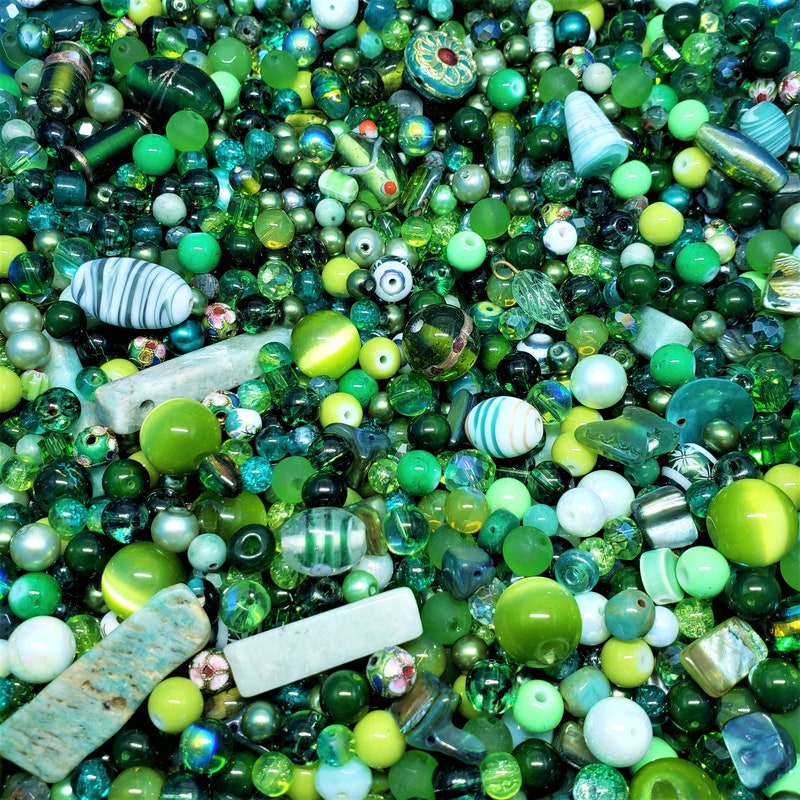 Green Beads - Etsy