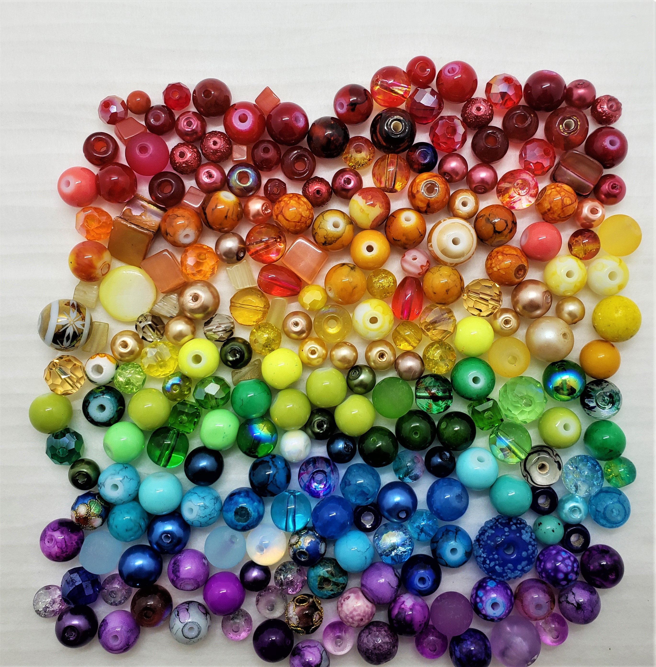 Rainbow Bead Soup Mix 4oz Glass Bead Mix Mixed Loose Lot of - Etsy