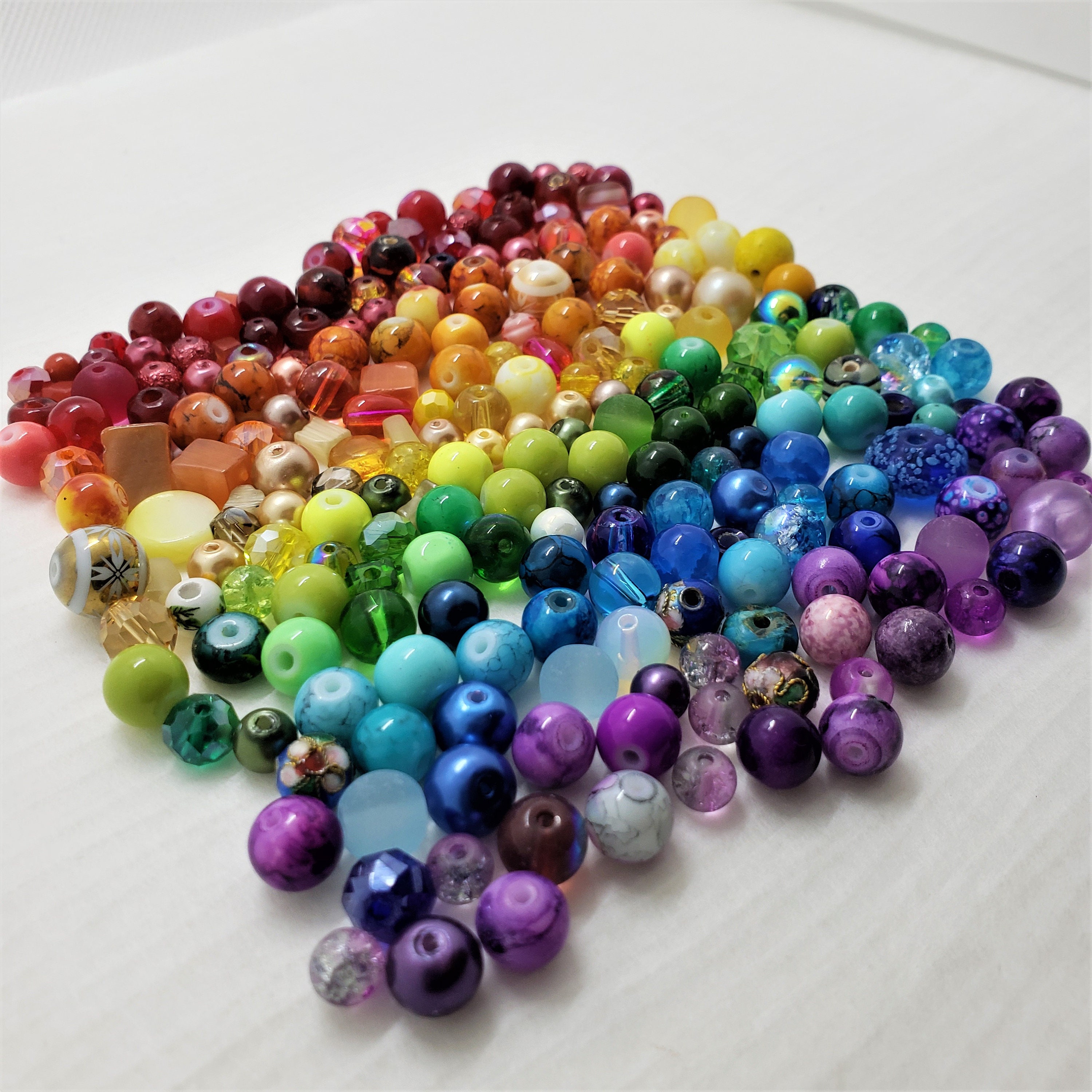 Rainbow Bead Soup Mix 4oz Glass Bead Mix Mixed Loose Lot of - Etsy