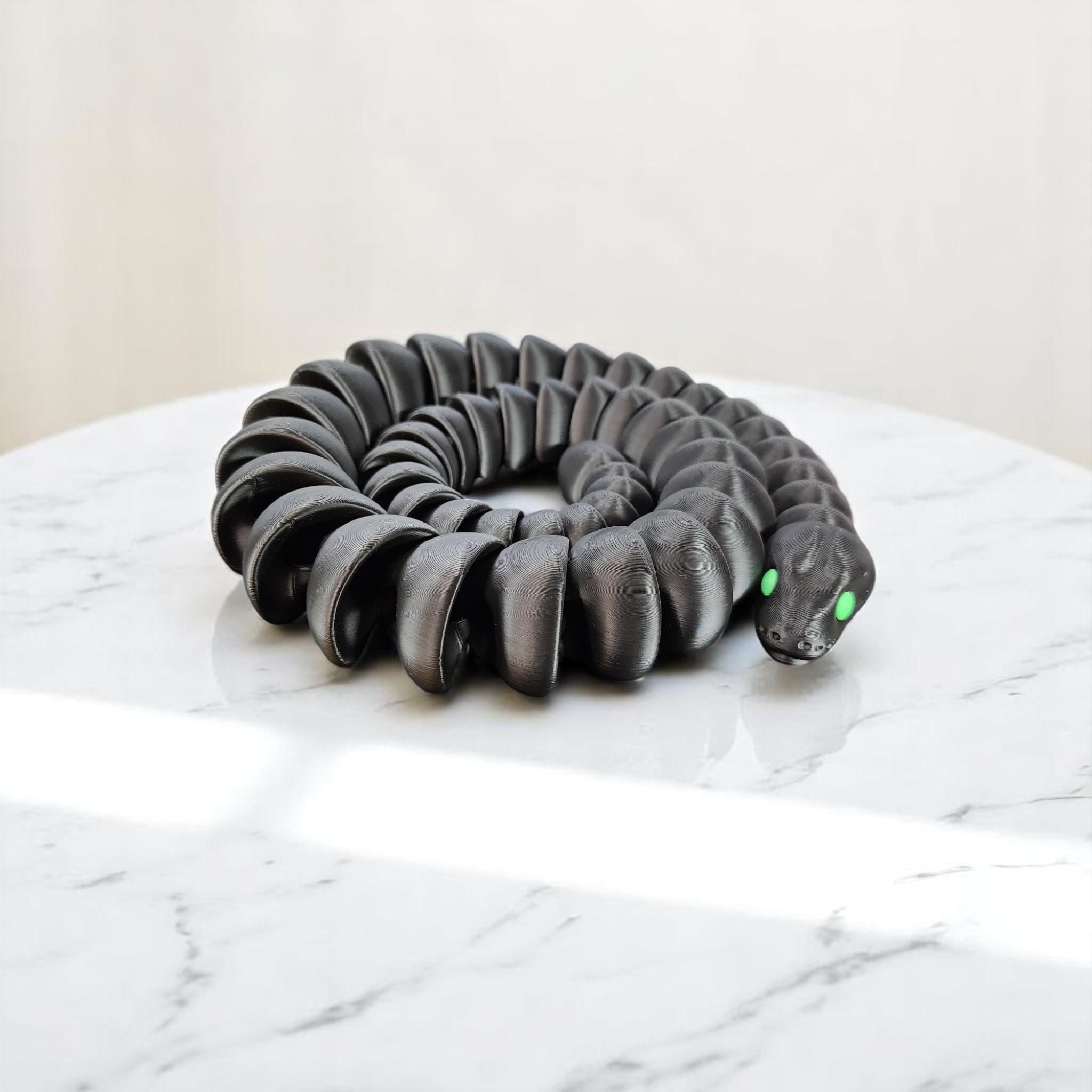 Articulating Ball Python - 3D Printed Snake - Realistic Reptile Decor ...