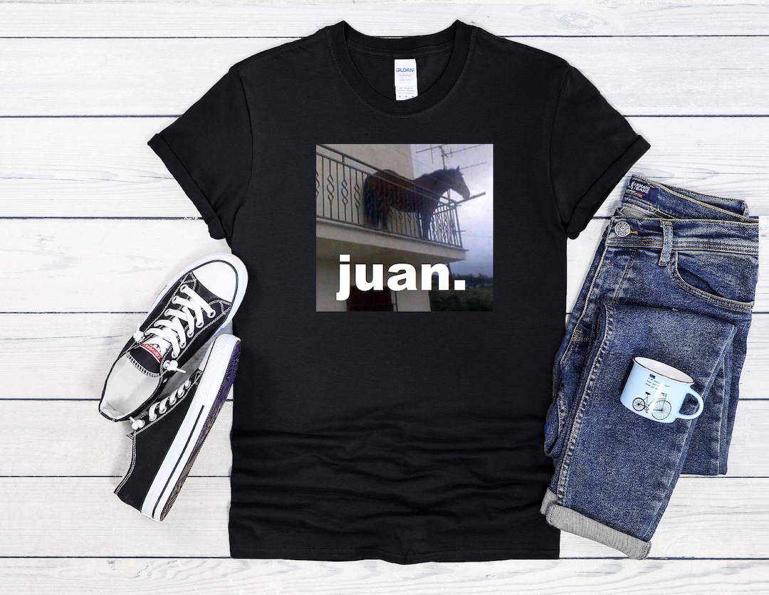 Juan Meme Caballo en el balcón Camiseta Sudadera con capucha - Etsy España