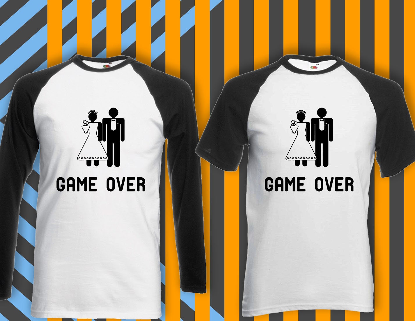 Game Over Wedding Camiseta Cool Sudadera con capucha Béisbol Niños ...