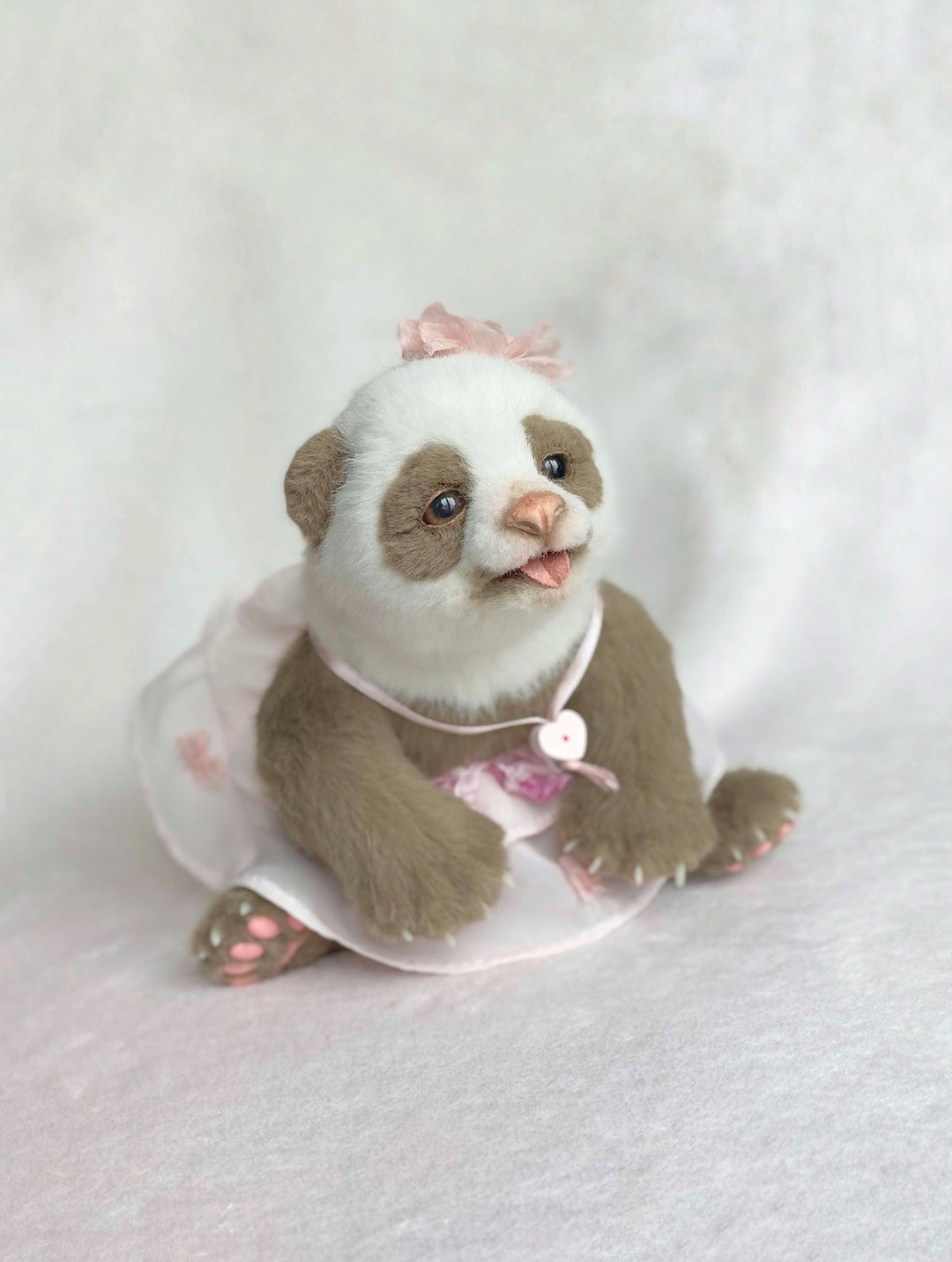 MADE TO ORDER Brown Panda Cub Realistic Toy - Etsy