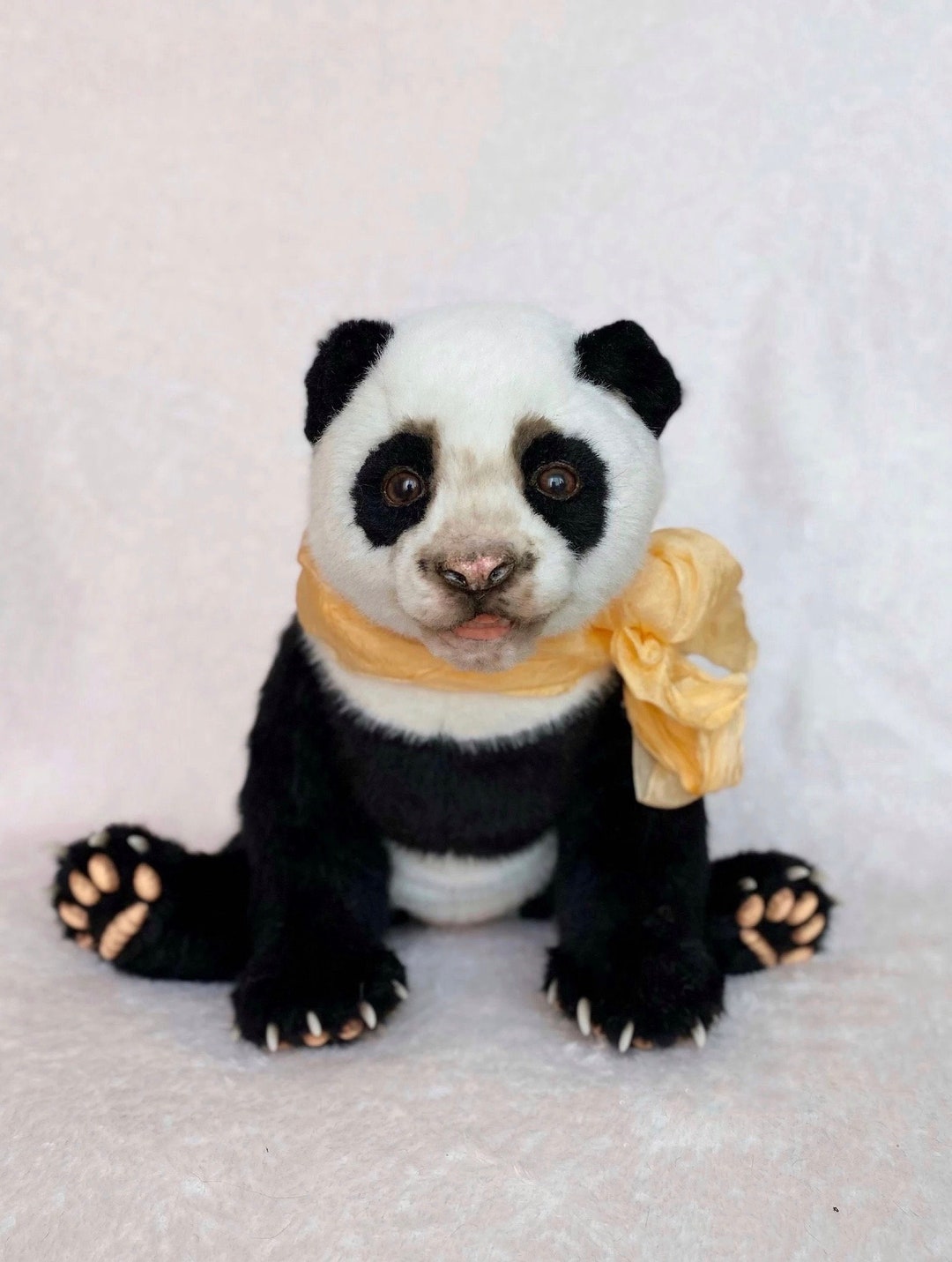 MADE TO Orderblackpandarealistic Toy - Etsy