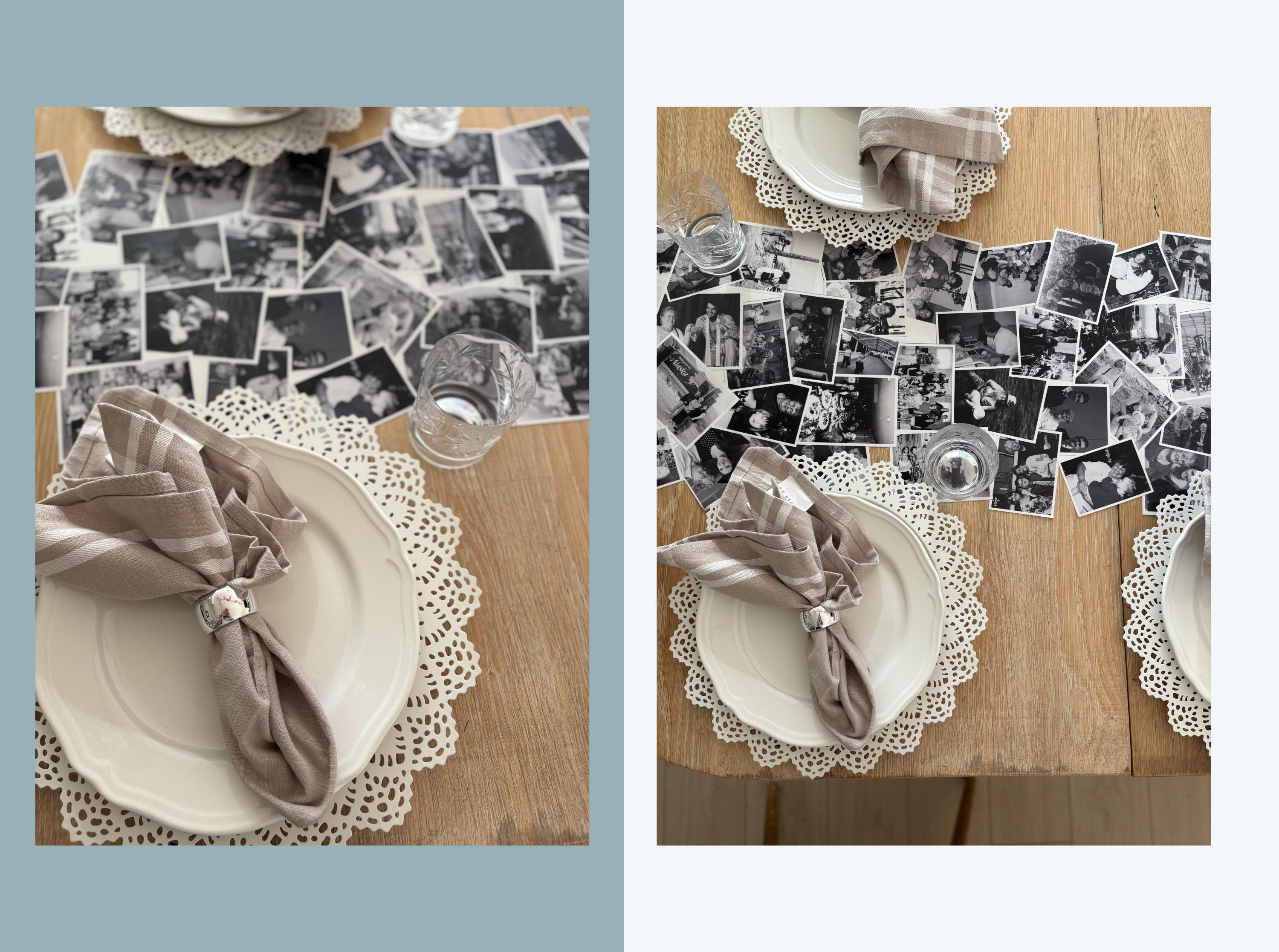 Custom Photo Collage Table Runner Template: DIY Celebration Decor ...