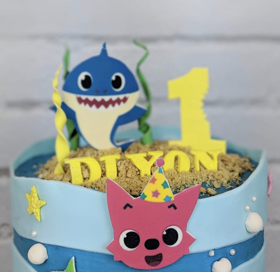 Baby Shark Cake Decorations - Etsy