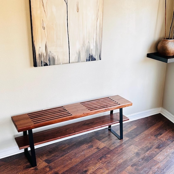 Mcm Entryway Bench - Etsy