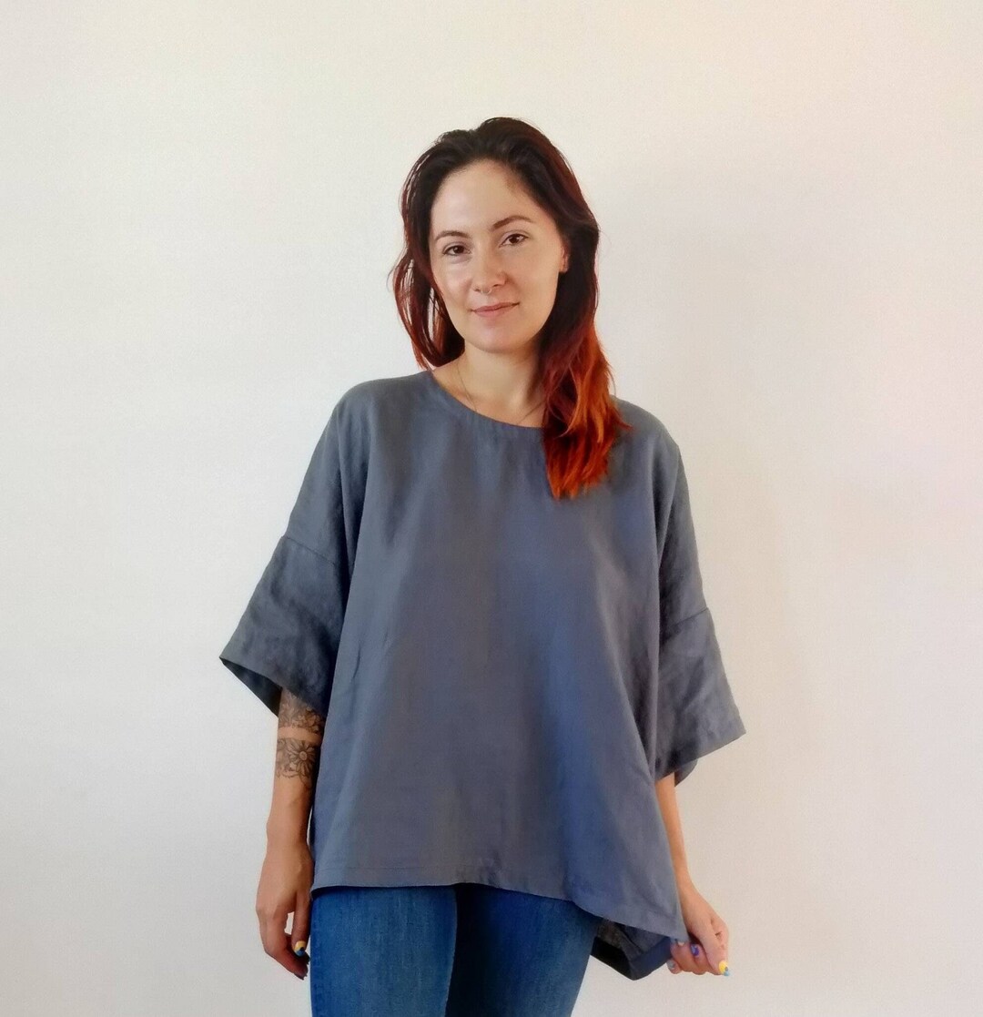 Relaxed Linen Box Top. - Etsy