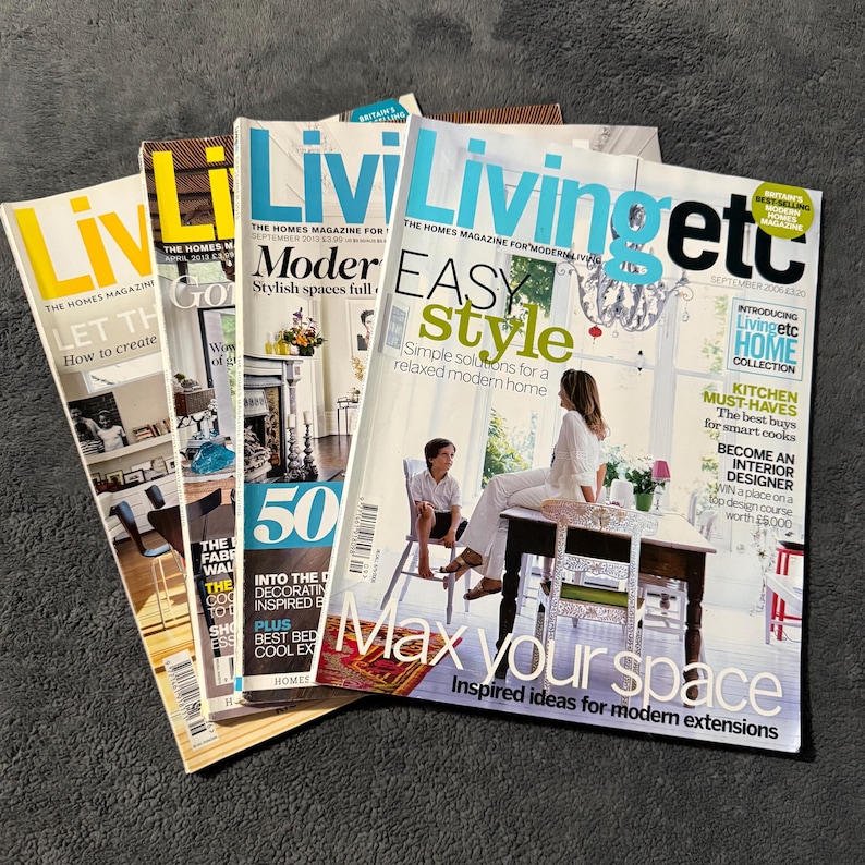 Magazine Lot of 3-5 Mix Media, Junk Journal, Collage, Vintage to Modern ...