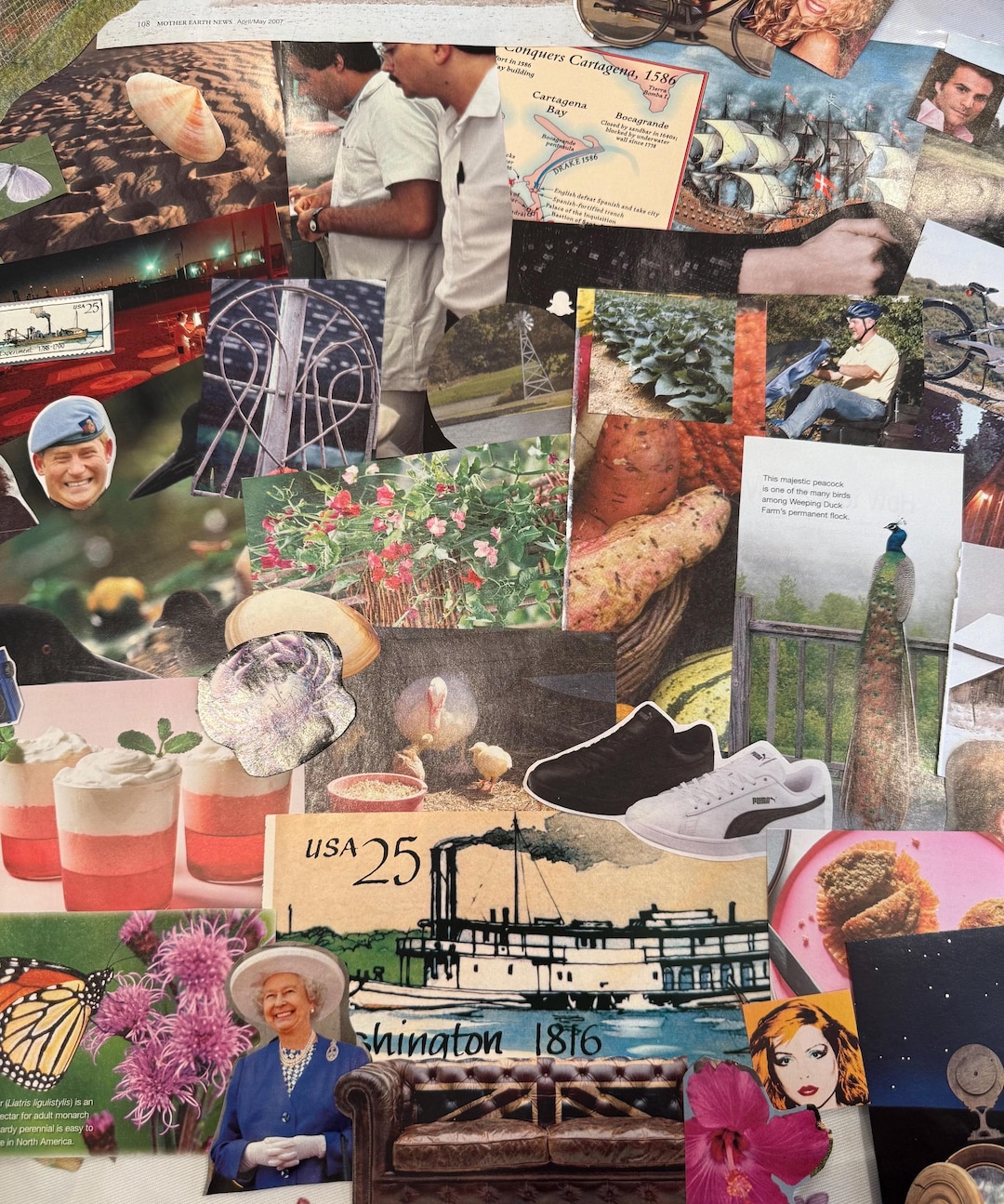 Assorted Magazine and Book Clippings Cutouts Images for Vision Boards ...