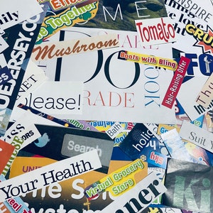 300+ Words and Phrases Magazine and Book Clippings Cutouts per Pack ...