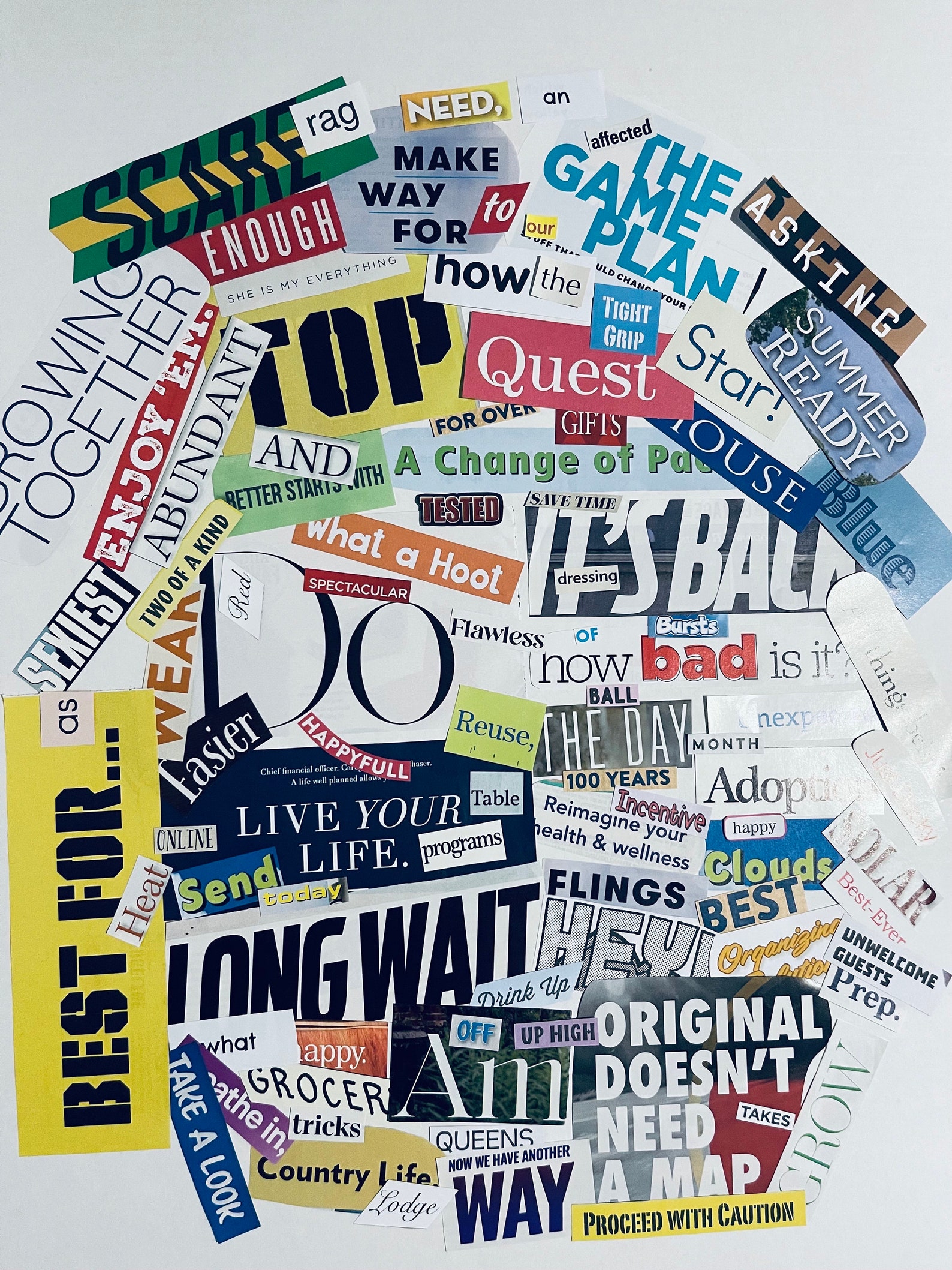 300+ Words and Phrases Magazine and Book Clippings Cutouts per Pack ...