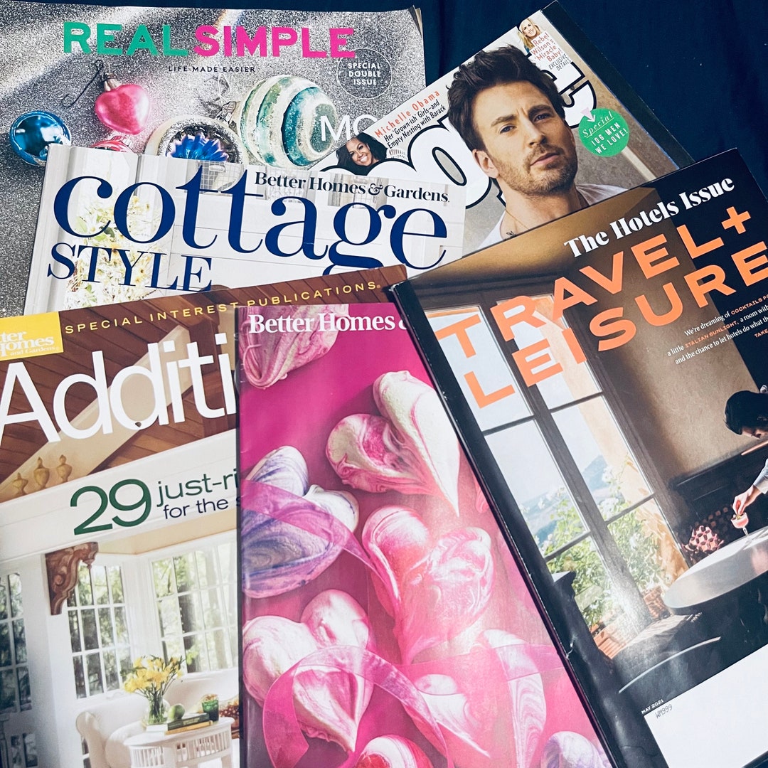 Magazine Lot of 3-5 Mix Media, Junk Journal, Collage, Vintage to Modern ...