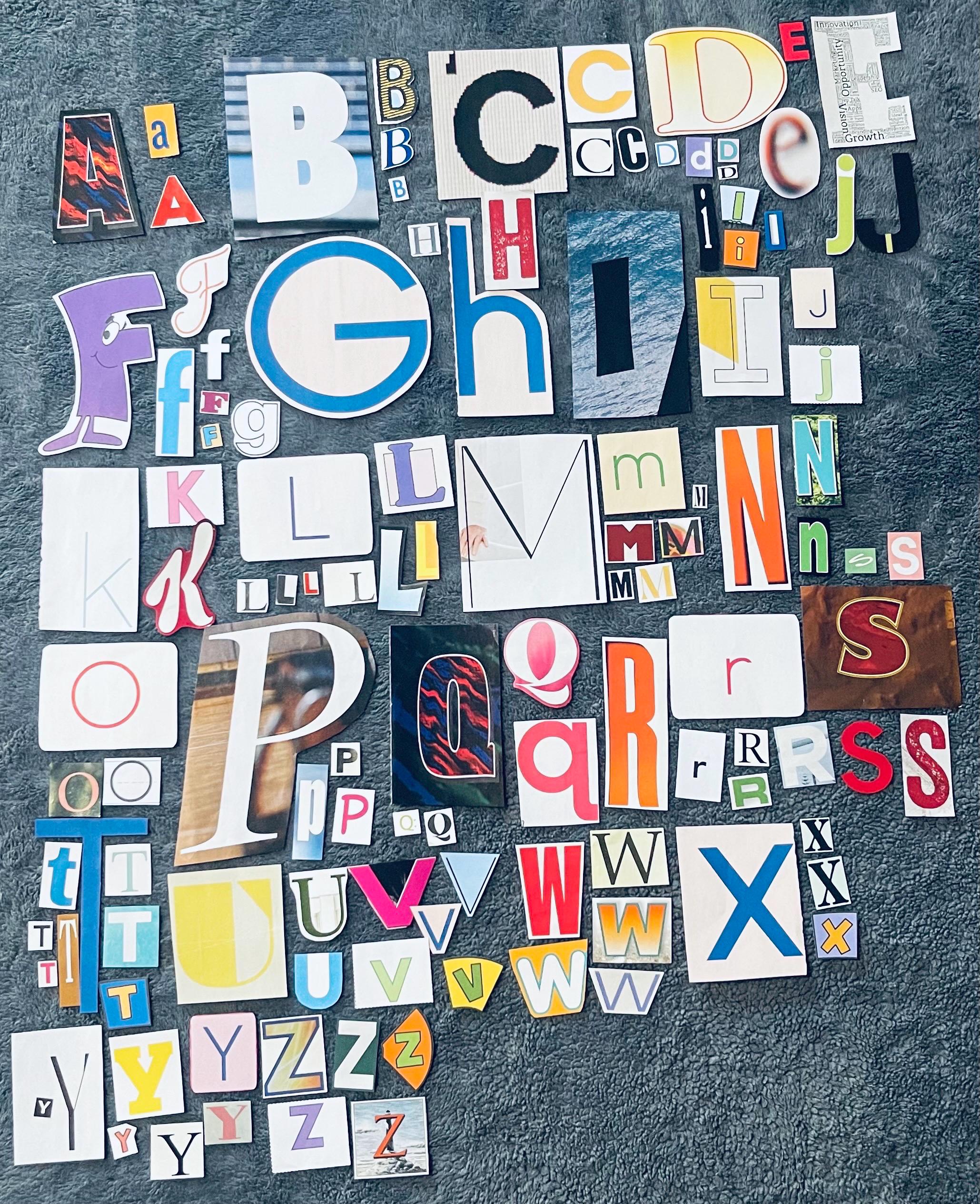 Ransom Mix Letter Grab Bag 300 Magazine and Book Cutouts Mix Media ...