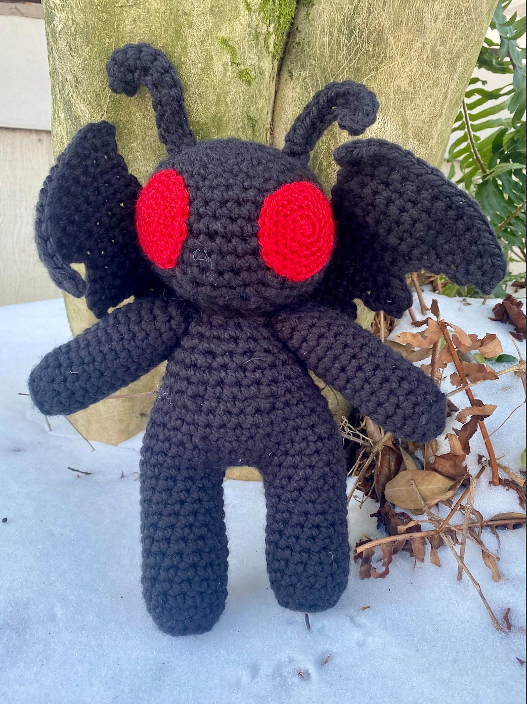Mothman Plushie Pattern - Etsy
