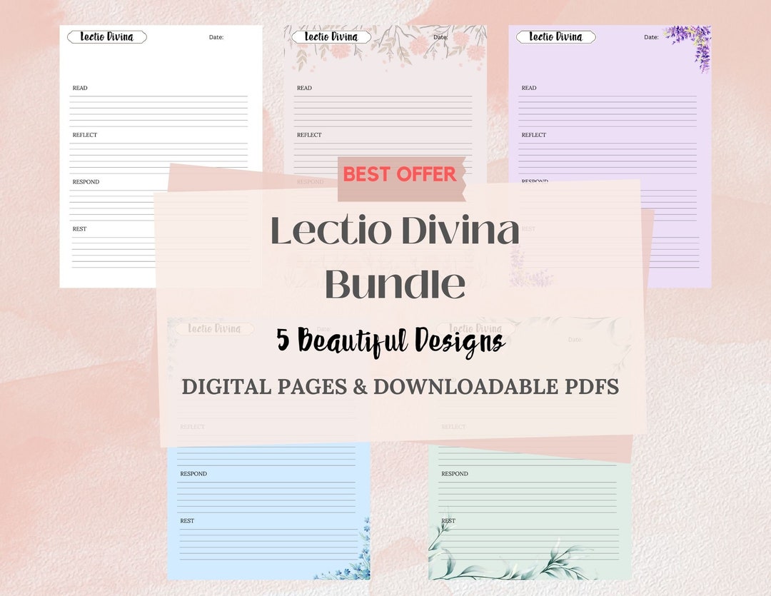 2024 Lectio Divina/ Bible Study Printable/ Digital Bible Template ...