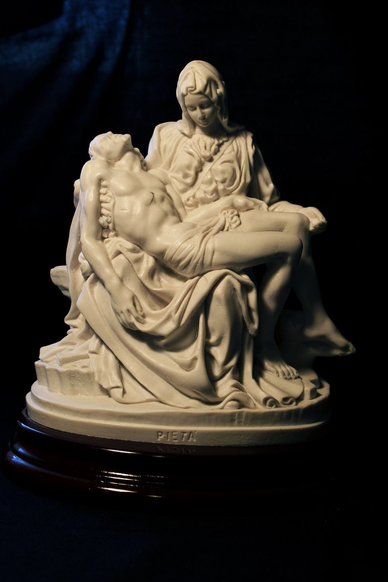 Vintage A. Santini Sculpture pieta Made in Italy - Etsy