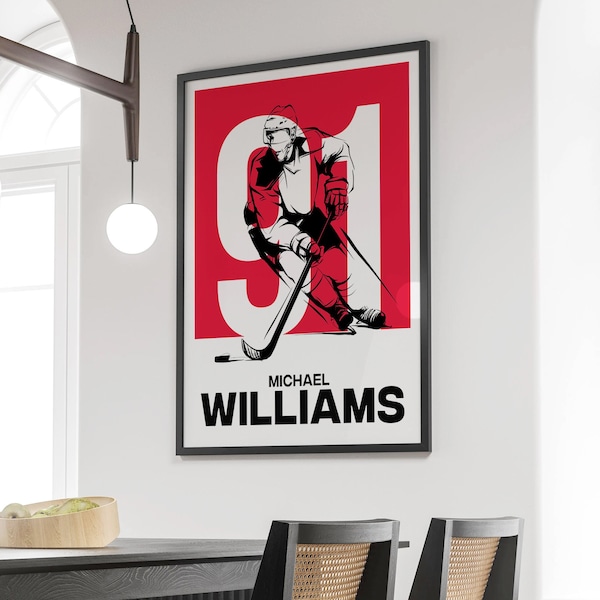 Personalized Soccer Poster, Custom Soccer Jersey, Soccer Player Print ...