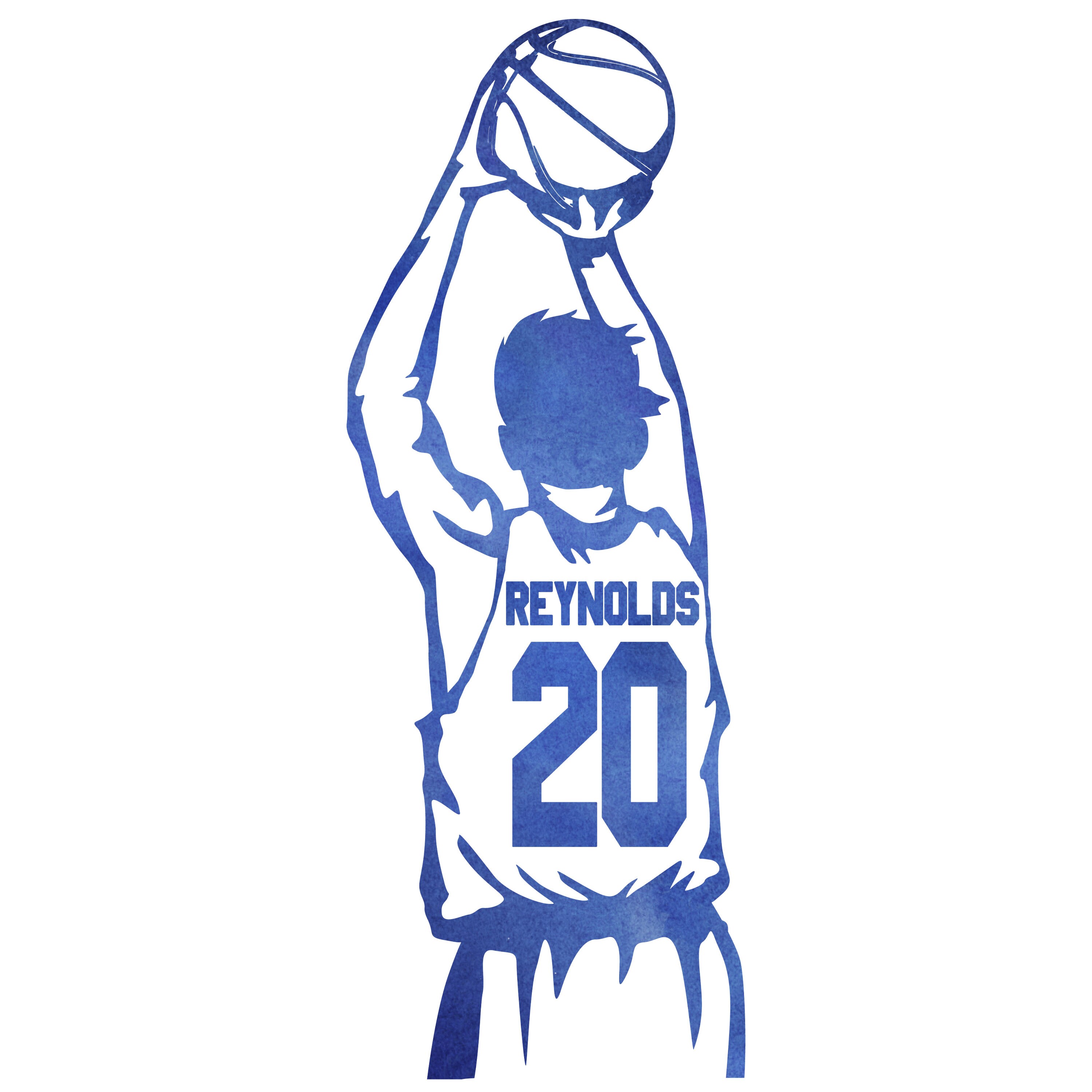 Custom Basketball Poster, Personalized Basketball Jersey Art ...
