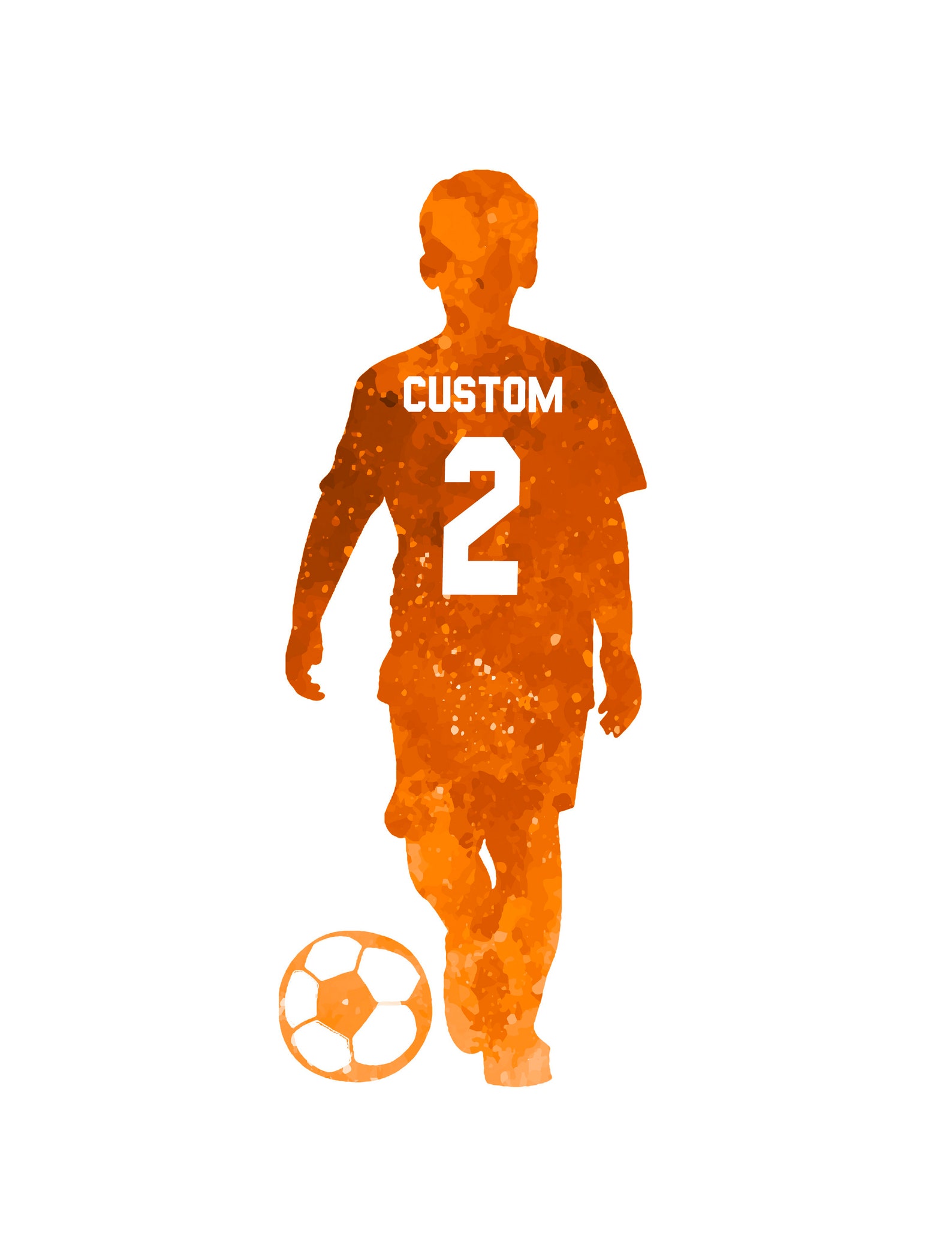 Personalized Soccer Poster, Custom Soccer Jersey, Soccer Player Print ...