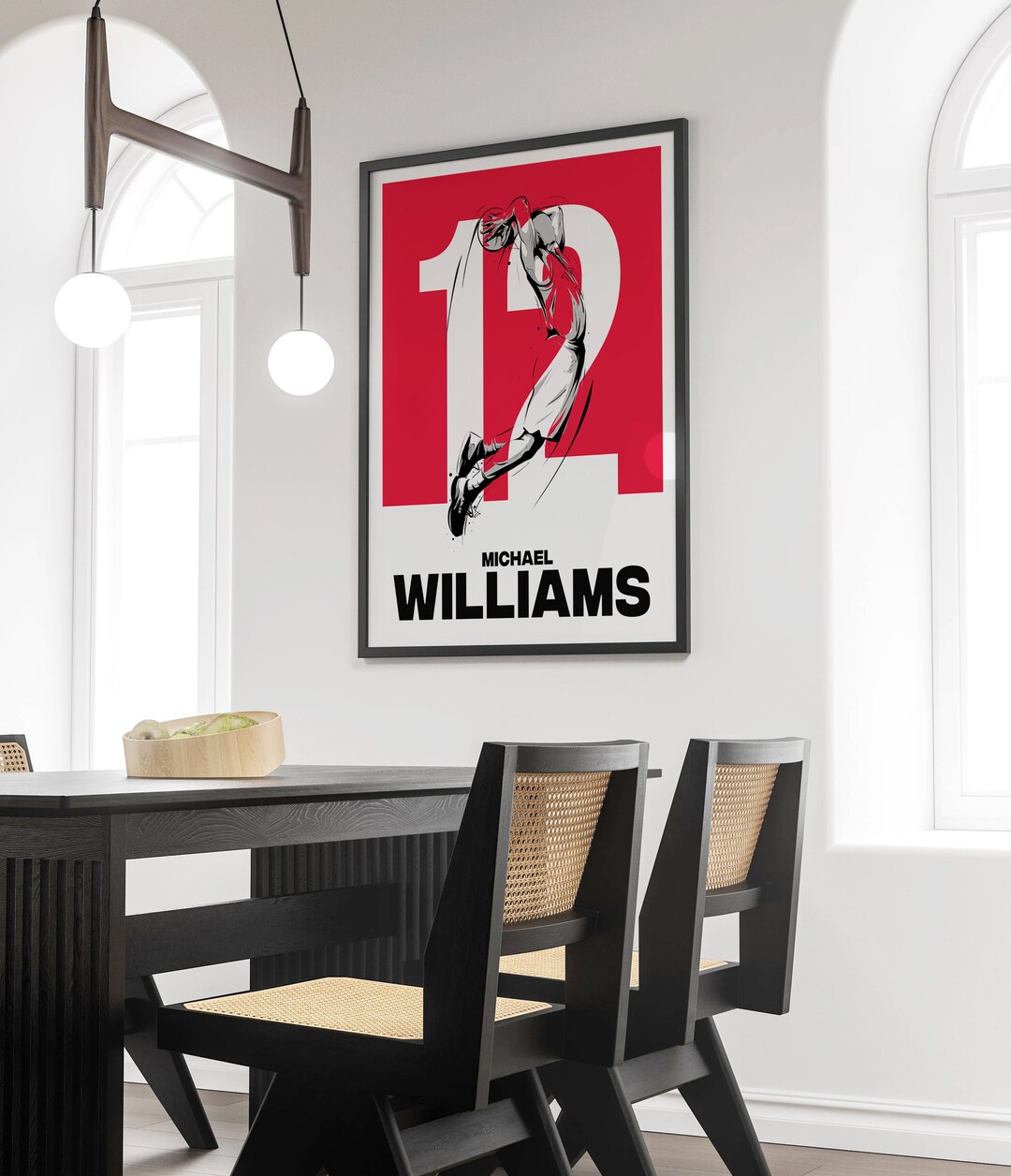 Personalized Basketball Print, Basketball Poster, Basketball Player Art ...