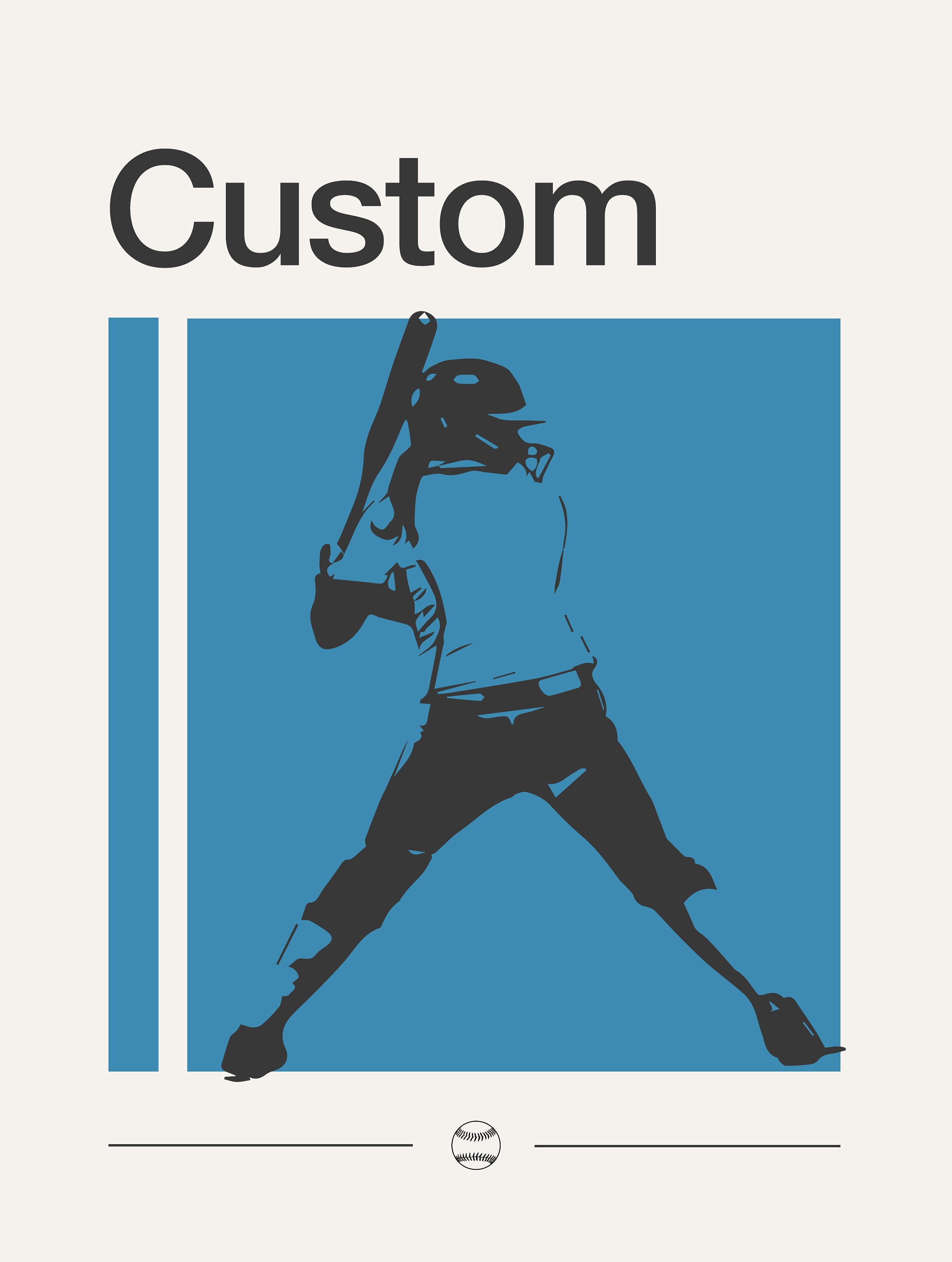 Personalized Softball Print, Women's Softball Poster, Softball Player ...