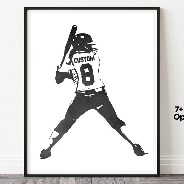 Softball Poster - Etsy