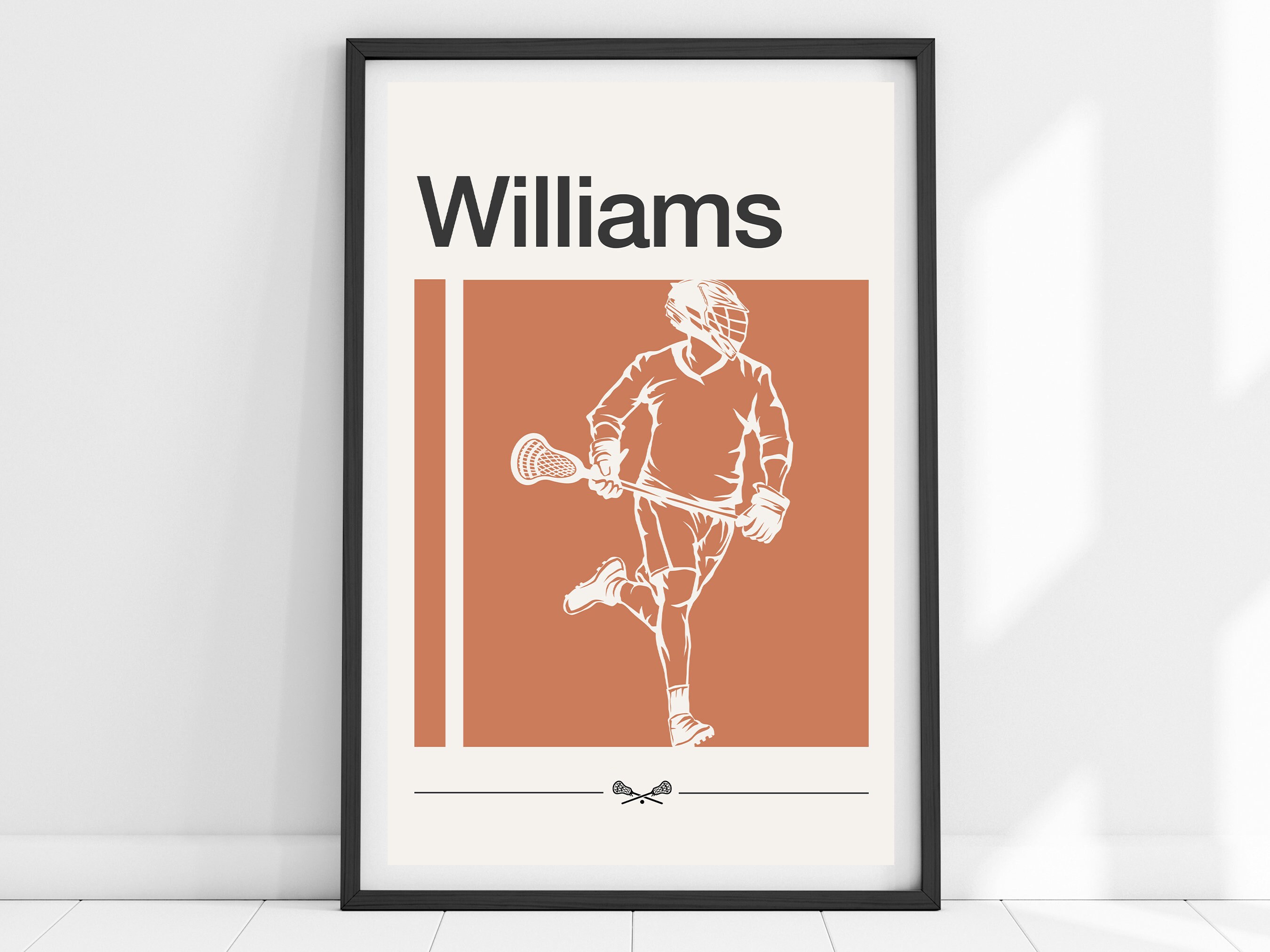 Personalized Lacrosse Print, Custom Lacrosse Poster, Lacrosse Player ...