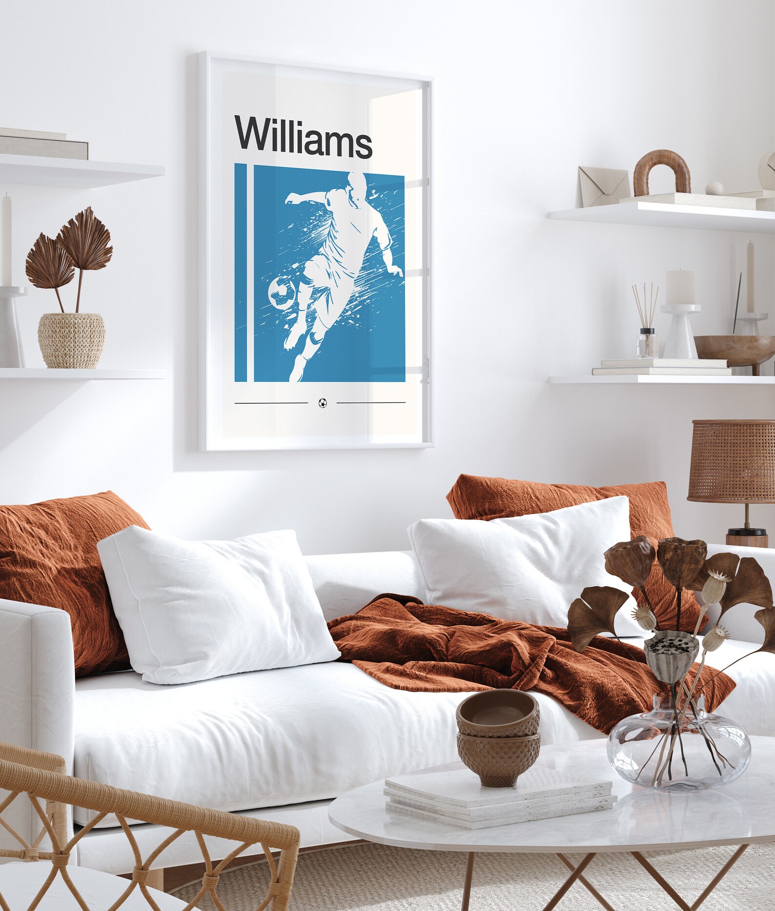 Personalized Soccer Poster, Custom Soccer Jersey Art, Soccer Player ...