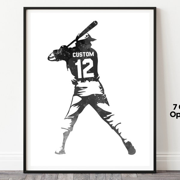 Baseball Print - Etsy