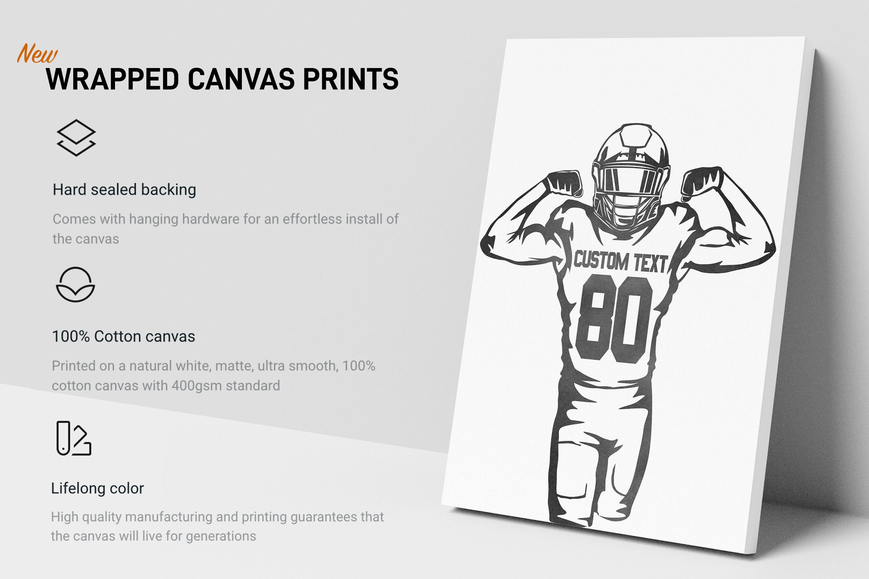 Custom Football Poster Personalized Football Art Football - Etsy