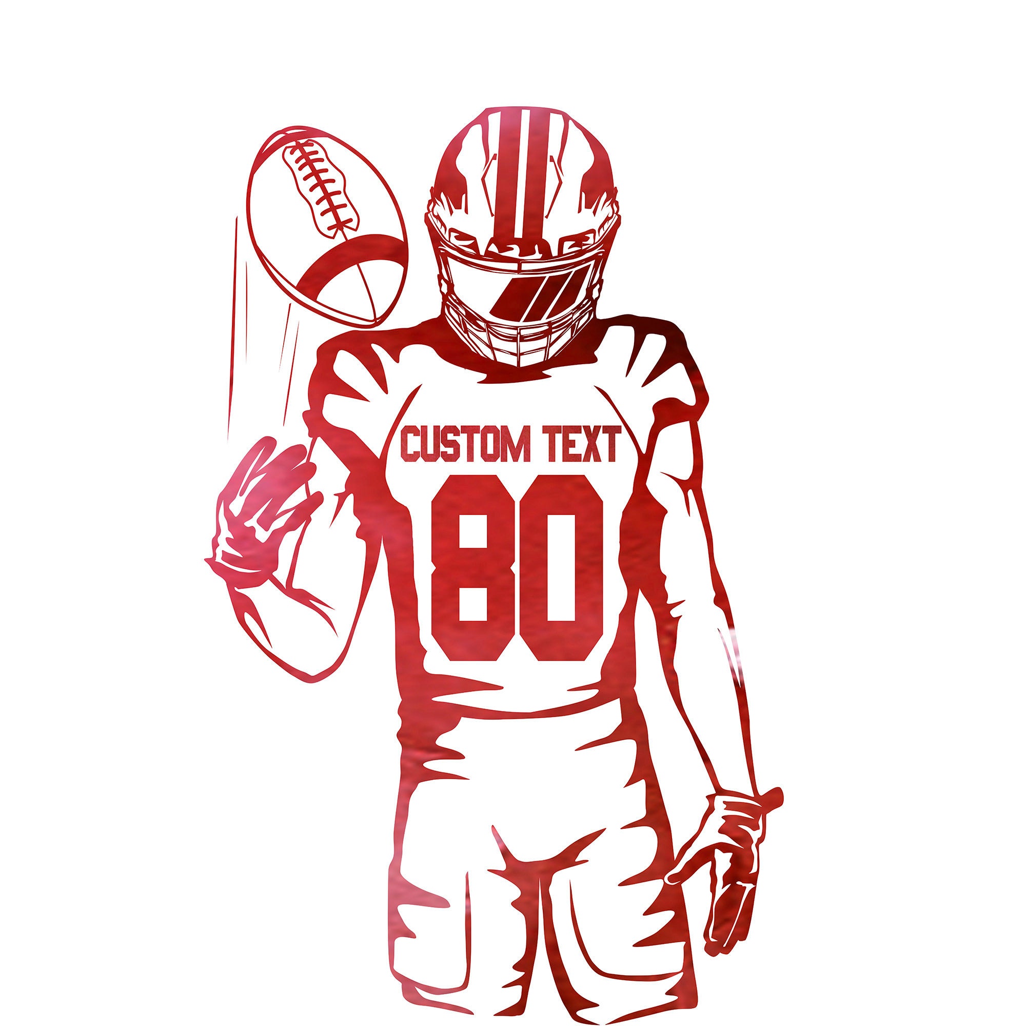 Custom Football Poster Personalized Football Art Football - Etsy